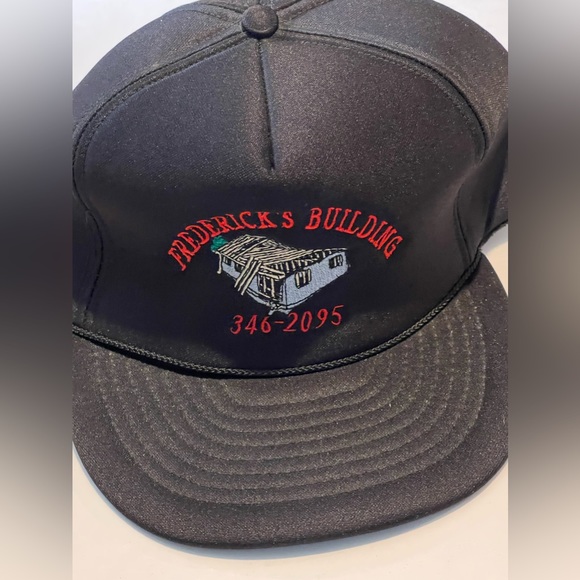 Accessories | Vintage Fredericks Building Patch Snapback Hat Black ...